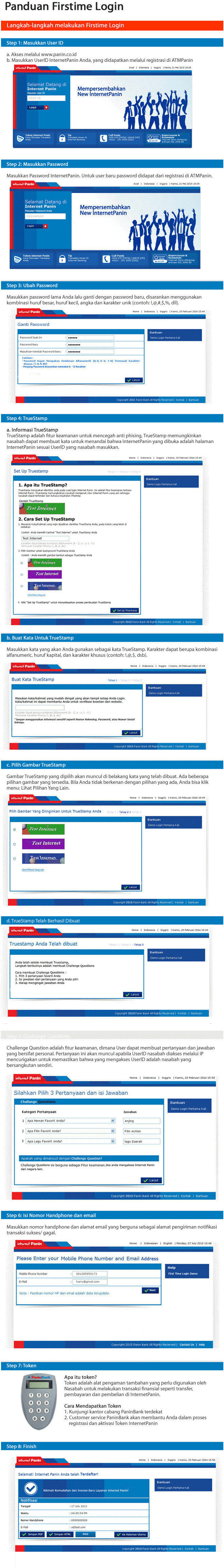 Internet Banking | Panin Bank